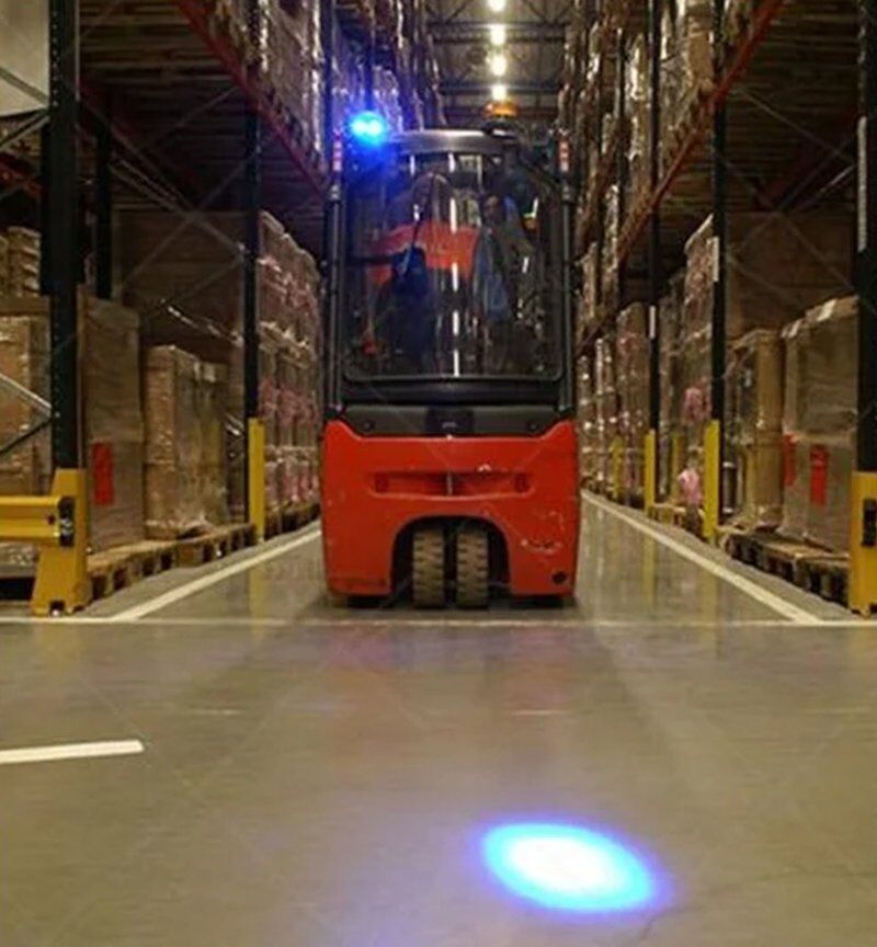 Forklift Blue Safety Lights Spotlight - ledforkliftlight.com