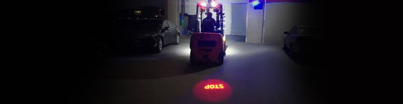 Floor Projection Signage | Projection Light Signs - ledforkliftlight.com